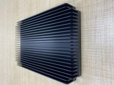 China Black Precision Aluminium Extrusion 6063 Heat sink 700g For Electronic Products for sale