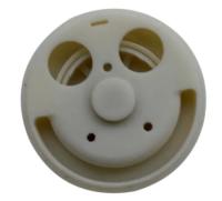 China Round Medical Plastic Injection Parts Molding ABS For Micro Hook Parts for sale