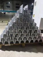China Radiator T5 Big Size Aluminum Extrusion Profile Heat Sink AL6063 25um thickness for sale
