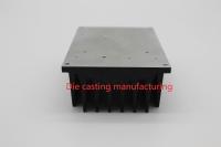 China AL6063 Heat Sink Extruded Aluminum Parts Hard Anodizing Black for sale