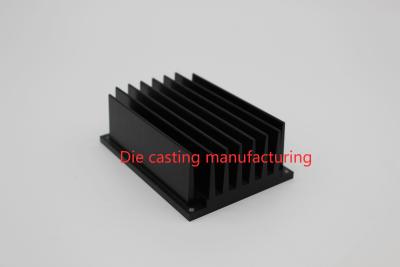 China AL6063 Heat Sink Extruded Aluminum Parts Hard Anodizing Black for sale