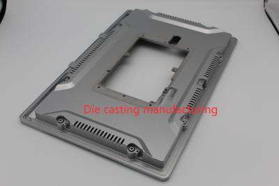 China Silver Painting Die Cast Molds Medical Displayer Back Cover ADC12 Polishing for sale