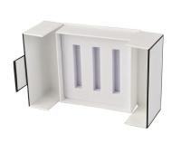 China UV Fancy Paper Electronic Packaging Box With Foam Two Door Open for sale