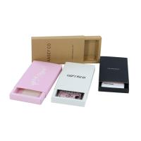 China Eco Friendly Matte Phone Case Packaging Box 350g Kraft Paper Drawer Box for sale