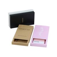 China Eco Friendly Matte Phone Case Packaging Box 350g Kraft Paper Drawer Box for sale