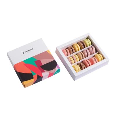 China Macaron Brownie Food Packaging Box UV Empty Chocolate Boxes With Inserts for sale