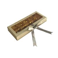 China Logo Hot Stamping Packaging Box With Window Luxury Birthday Chocolate Box Gift for sale