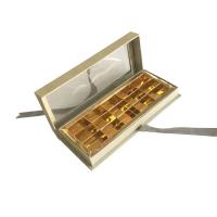 China Logo Hot Stamping Packaging Box With Window Luxury Birthday Chocolate Box Gift for sale