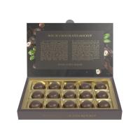 China Matt Folding Food Chocolate Truffle Packaging Empty Truffle Boxes With Inserts for sale