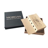 China Varnishing Folding Gift Packaging Box CMYK Luxury Black Gift Bag for sale