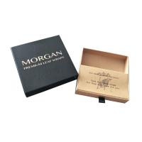 China Varnishing Folding Gift Packaging Box CMYK Luxury Black Gift Bag for sale