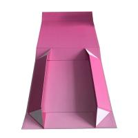 China Hot Stamping Pink Corrugated Shipping Boxes Magnetic Lid Packing Box For Shirts for sale