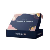 China 128g - 250g Art Paper Pink Corrugated Mailing Boxes Cosmetic Shipping Packaging for sale