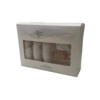China Hair Care Set Cardboard Box For Luggage PVC  Packing Boxes With Window Packaging for sale