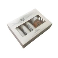 China Hair Care Set Cardboard Box For Luggage PVC  Packing Boxes With Window Packaging for sale