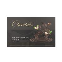 China Recycled Black Food Packaging Box Candy Chocolate Boxes With Inserts for sale