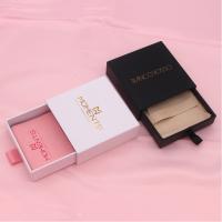 China Glossy Sustainable Jewelry Packaging Box Blue White Bangle Packaging Box for sale