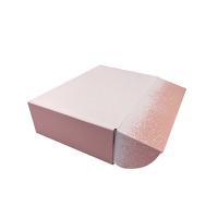 China Glossy Embossing Shipping Cardboard Boxes EVA Form Light Pink Mailer Boxes for sale