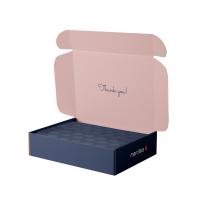 China 100 To 130g Pink Mailer Boxes E Flute Custom Printed Corrugated Boxes for sale