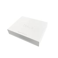 China Hot Stamping Fur Magnetic Rigid Box Green Cosmetic Packaging Paper Box for sale