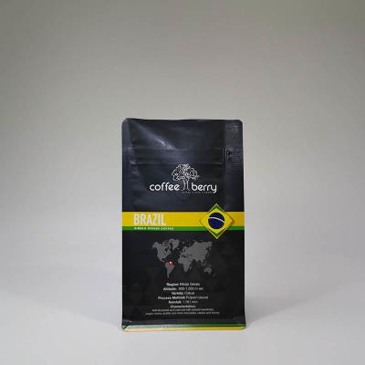 China OPP 80mm Coffee Pouch With Valve , Side Gusset Pouch With Zipper for sale