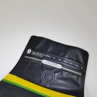 China OPP 80mm Coffee Pouch With Valve , Side Gusset Pouch With Zipper for sale