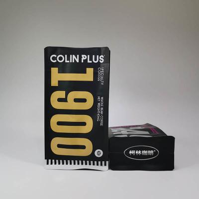 China Coffee 115um 115 Micron Aluminium Foil Standing Pouch for sale