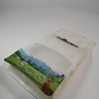 China 150 Micron Pet Food Packaging Bag , Biodegradable Stand Up Pouch With Window for sale