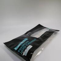 China CPP 140um 290x550mm Food Packaging Pouches , Black Stand Up Pouch With Window for sale