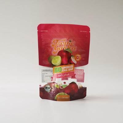 China Transparent 80mm 5 Inch Stand Up Packaging Pouches for sale