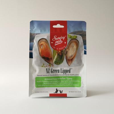 China 200mmx150mm 45mm 100 Micron Pet Food Flexible Packaging for sale