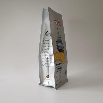 China Flat Bottom 110mm 1kg Coffee Packaging Pouch for sale