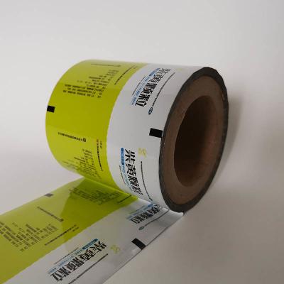 China Medical Powder 130mm 70 Micron 2.7 Mil Printed Packaging Film Roll for sale
