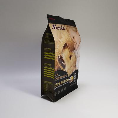 China 360mmx205mm 95mm 135 Micron Flat Bottom Pouches , Custom Dog Treat Packaging for sale