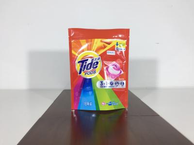 China Printed 3 Side Seal MPE Stand Up Packaging Pouches for sale
