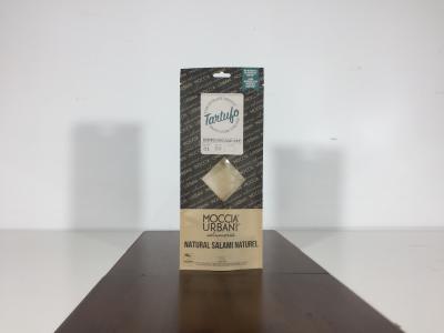 China Food Flexible Packaging Kraft Stand Up Pouches 140um Thickness for sale