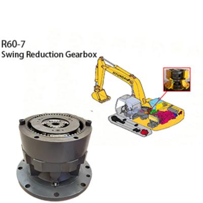 China R60-7 Motor Reduction Gearbox Crawler Excavator Hyundai Gearbox for sale