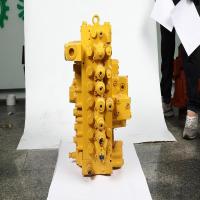 China PC360-7 Hydraulic Main Control Valve Iron Excavator Control Valve Yellow for sale