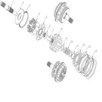 China Excavator Hydraulic Swing Motor KMF31 KMF41 Swing Motor PC30HM PC40HM PC45HM PC50HM PC60-7HM Swing Motor Repair Kit for sale