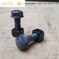China Engineering Machinery Hex Excavator Bolt And Tire Nut Black Phosphating for sale