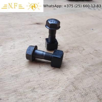 China 14x40 Anti Loosening Excavator Track Bolt And Nut For Track Chain for sale