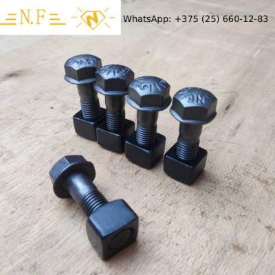China 12.9 Grade Excavator Track Bolt And Nut New HRC 32-42 Hardness for sale