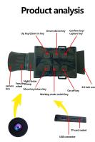 China NV3000C  Monocular Night Vision 4k 36MP 2' screen builtin 5000mAh li battery for sale