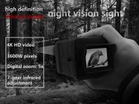 China NV3000C  Monocular Night Vision 4k 36MP 2' screen builtin 5000mAh li battery for sale