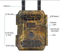China 4.3CG  Mobile Trail Camera  4G Hunting With Phone App 940nm IR Lights DC 12V 128GB for sale
