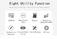 China 4.3CG Mobile Trail Camera IP66 Waterproof  16MP 1080p Solar Powered 4G for sale