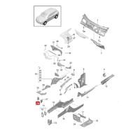 China Vehicle body fixed bracket base 95B805831 left 95B805831Y left 95B805831AY  left 95B805831AYGRV left  95B805832 right 95B805832Y for sale