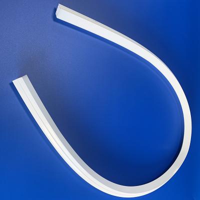 China Extruded High Transparent Silicone Rubber Profiles For LED Lights for sale