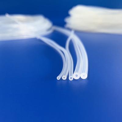 China Small Diameter Thin Silicone Rubber Tube 0.5mm to 2mm OD FDA Food Grade for sale