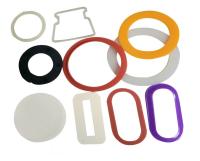 China Food Grade Silicone Rubber Gaskets -60°C to 200°C Temperature Range 0.5-100mm OD Custom Sizes for sale